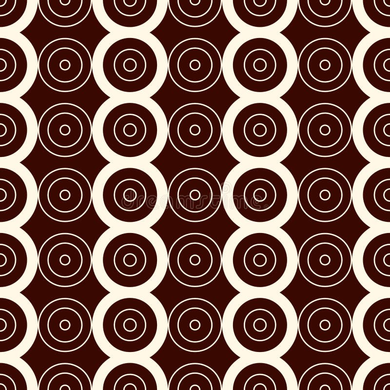 Outline Seamless Pattern with Vertical Lines and Circles. Repeated ...