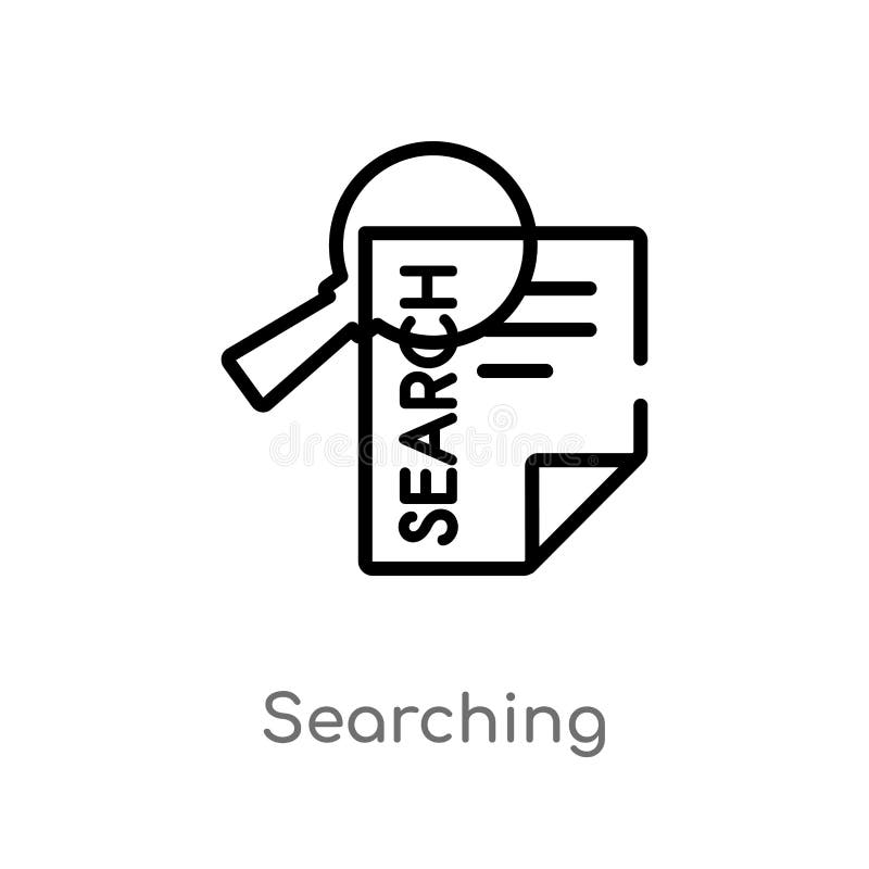 Searching vector web icons stock vector. Illustration of isolated ...