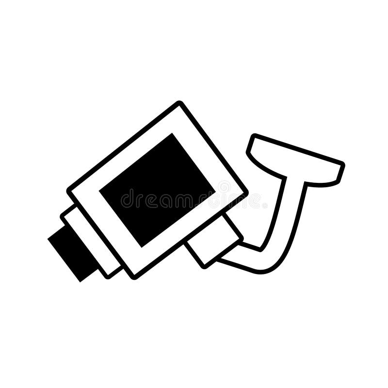 Outline Security Camera Privacy Protection Sign Stock Vector ...