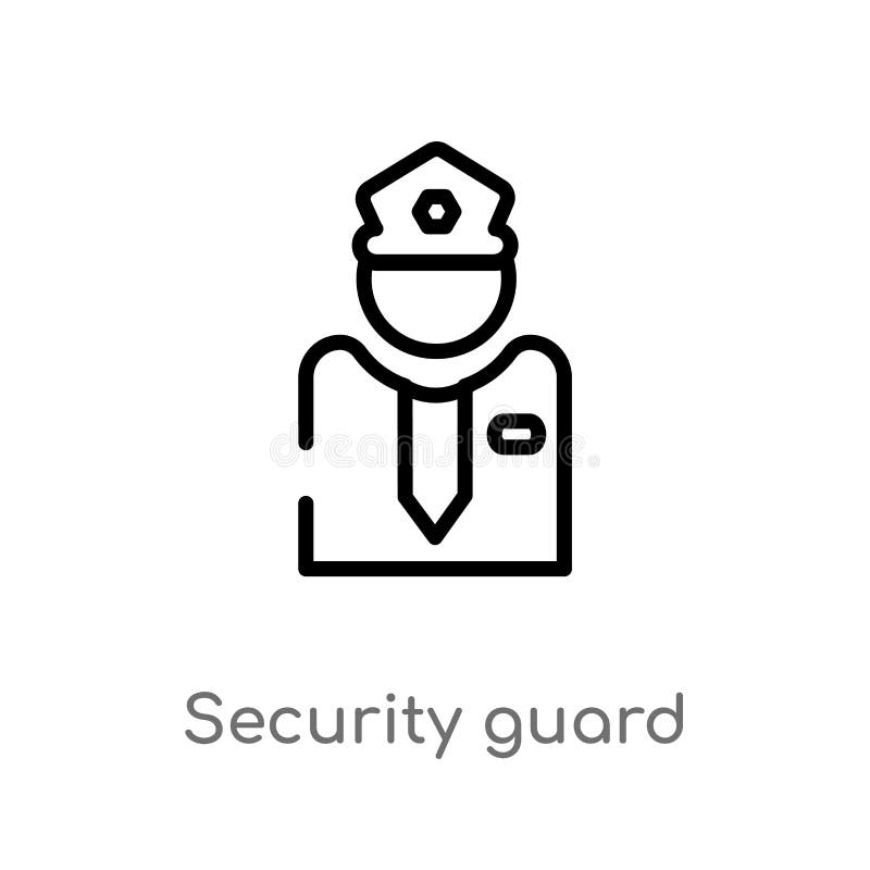 Security Guard - Vector Illustration Stock Vector - Illustration of ...