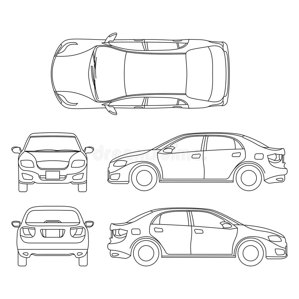 Car Line Drawing Stock Illustrations – 80,189 Car Line Drawing Stock ...