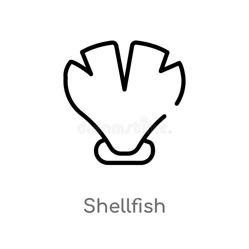 Shellfish Icon on White Background. Simple Element Illustration from ...