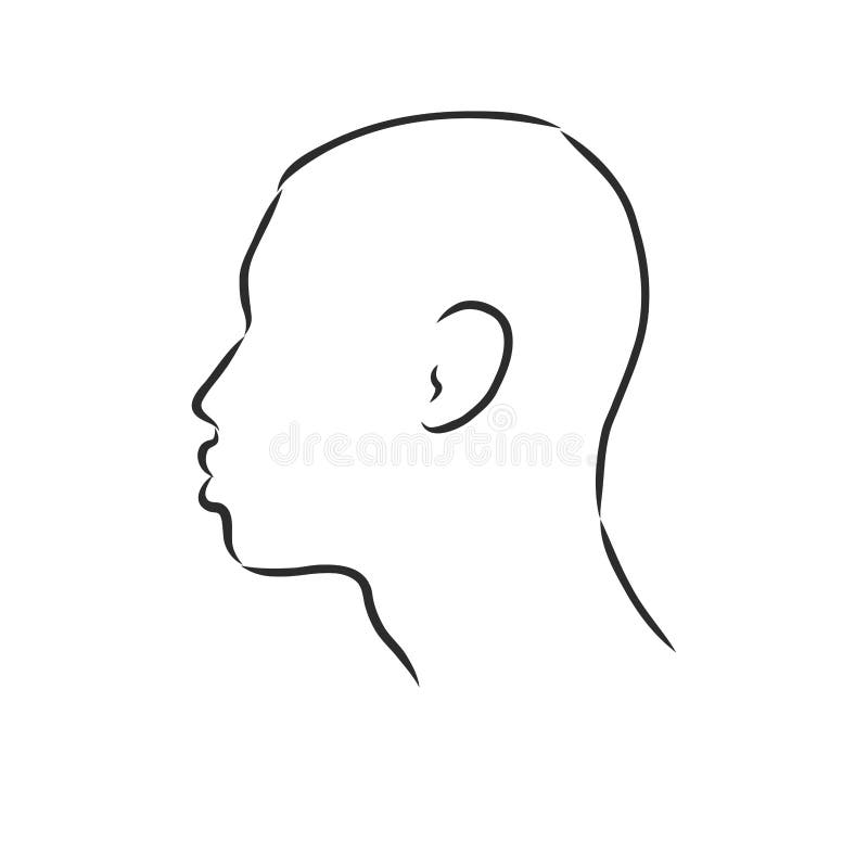 Blank Head Profile Stock Illustrations – 1,842 Blank Head Profile Stock ...