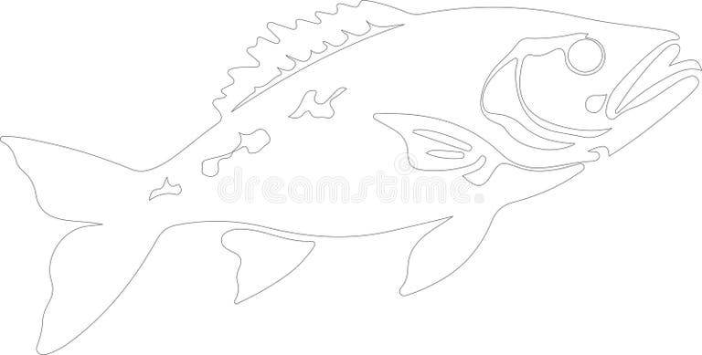 Cod Outline Silhouette Generative Ai Stock Vector - Illustration of ...