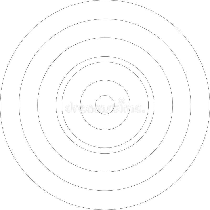 Target Outline Silhouette Generative Ai Stock Vector - Illustration of ...