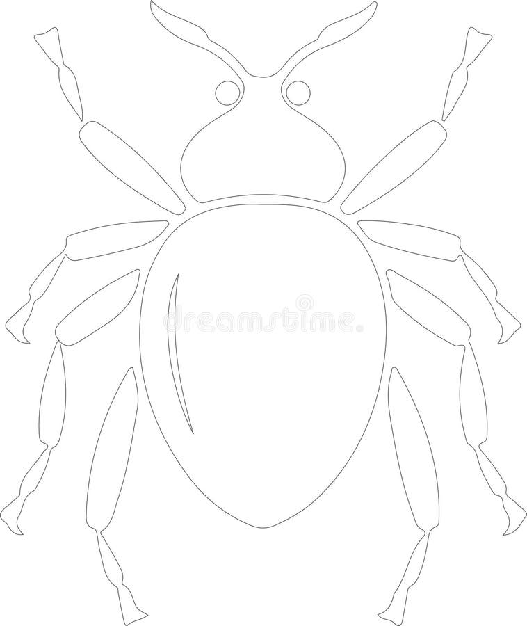 Waterbug Outline Stock Illustrations – 30 Waterbug Outline Stock ...