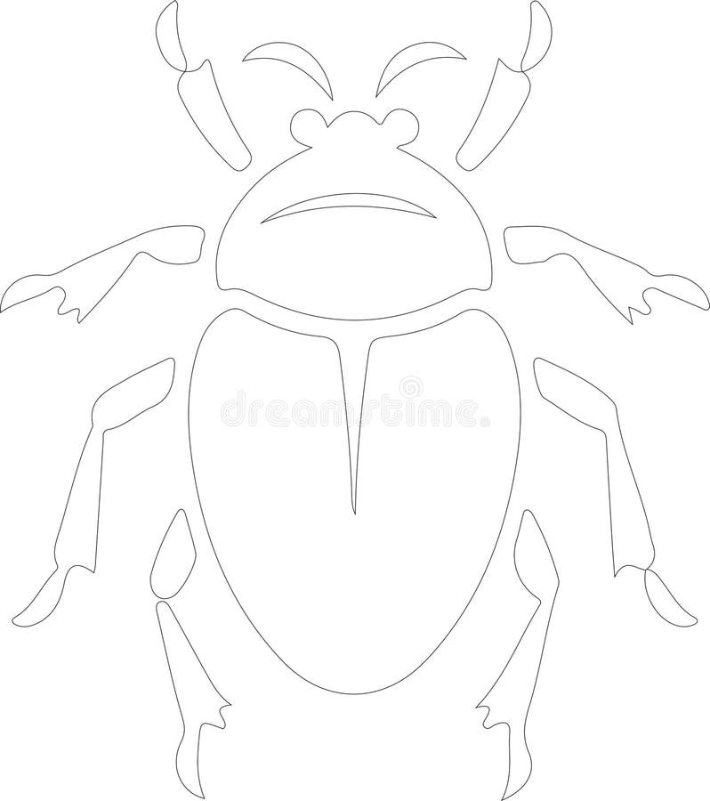 Waterbug Outline Stock Illustrations – 30 Waterbug Outline Stock ...