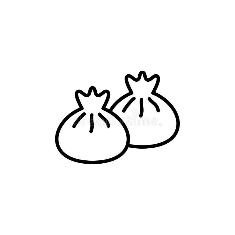 Vector of Dumplings Street Food Stock Vector - Illustration of elements ...