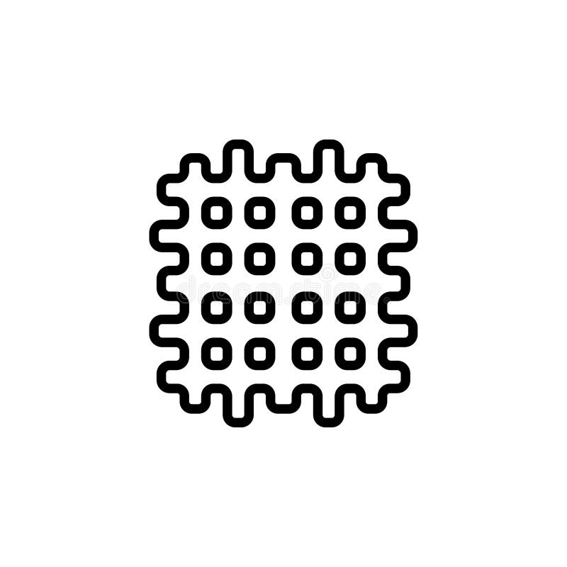 Vector Waffle stock vector. Illustration of sweet, cafe - 53059705