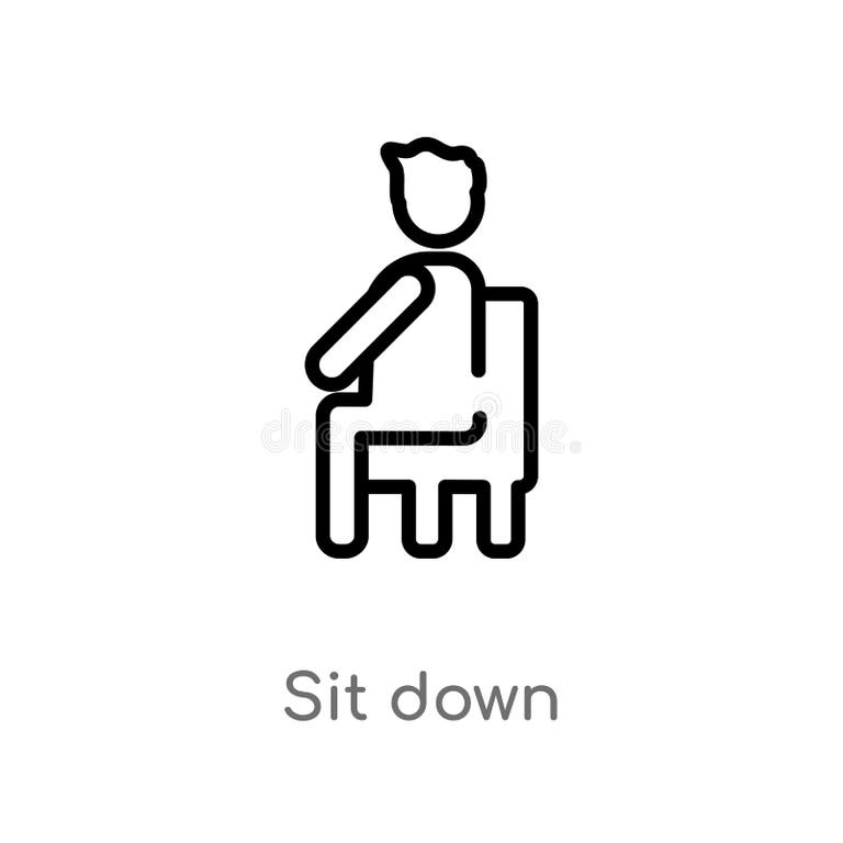 Sit Down Icon Stock Illustrations – 792 Sit Down Icon Stock ...