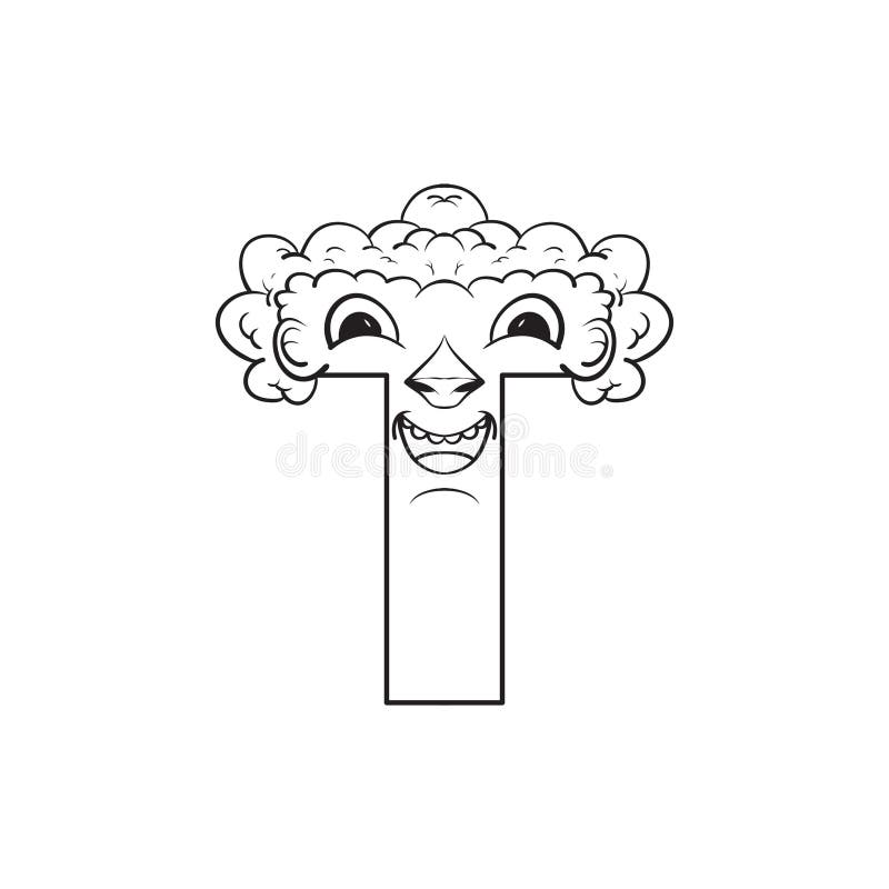 Outline Sketch Alphabet Character W. Handraw Sketch Alphabet Stock ...