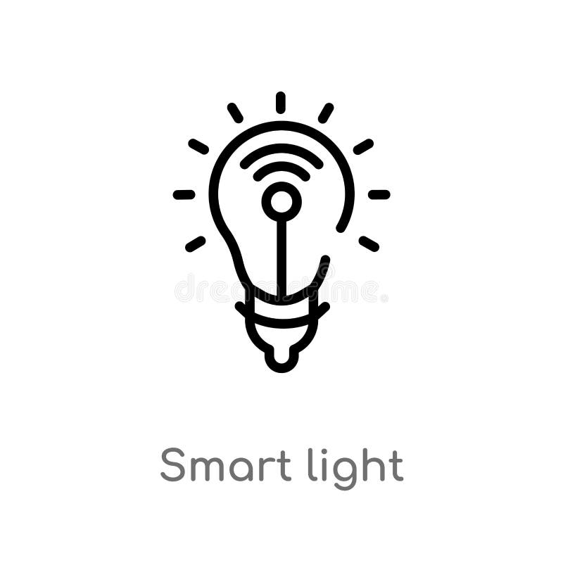 Smart Light Isolated Icon. Simple Element Illustration from Electronic ...