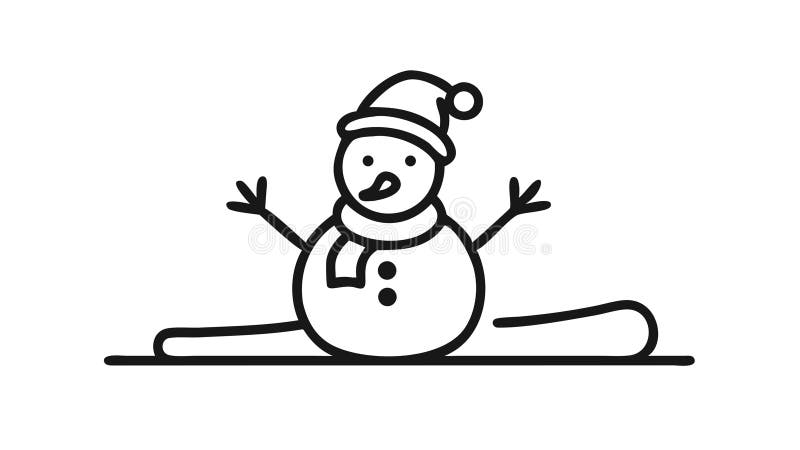 Outline Snowman Stock Illustrations – 12,520 Outline Snowman Stock ...