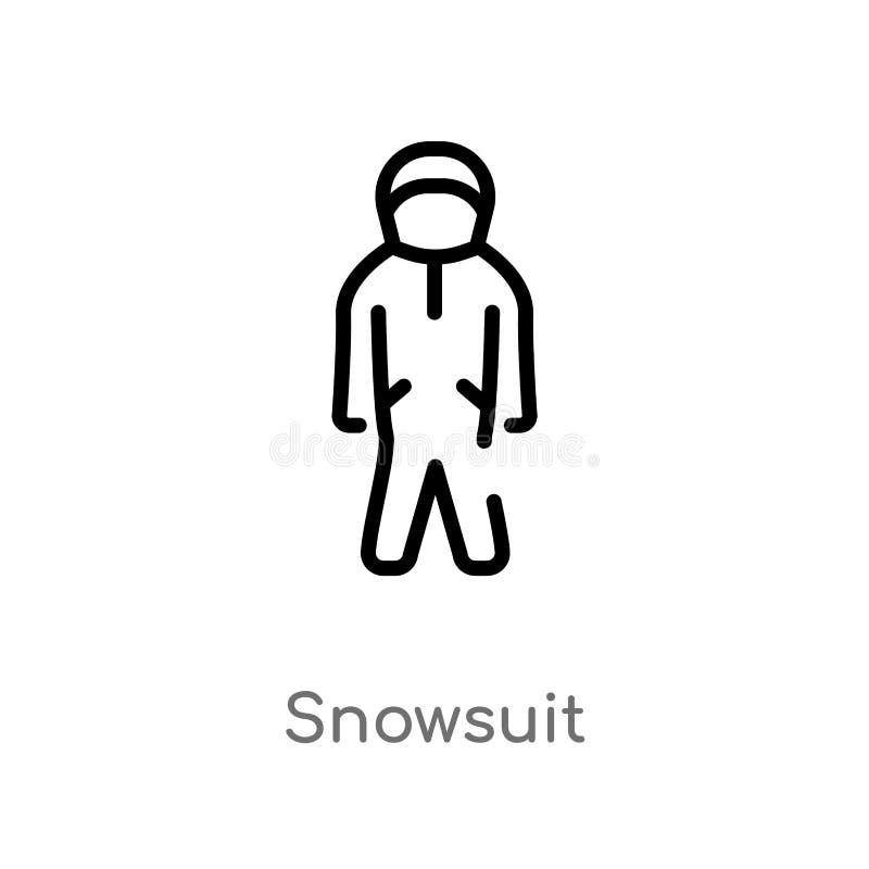 Outline Snowsuit Stock Illustrations – 38 Outline Snowsuit Stock ...