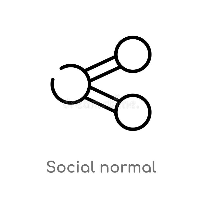 Social Normal Icon Vector Sign and Symbol Isolated on White Back Stock ...