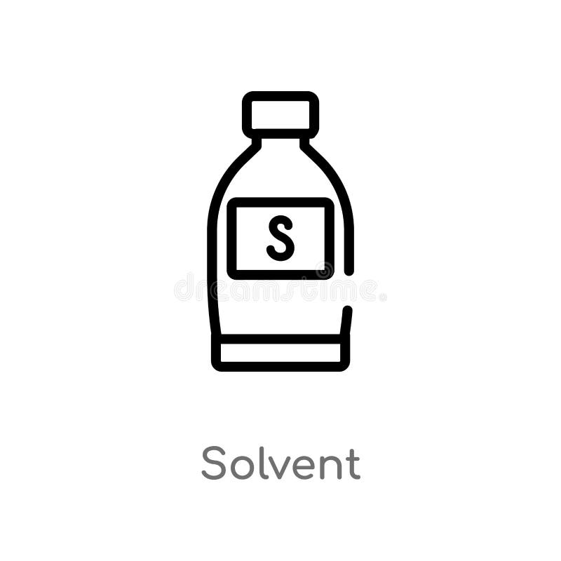 Solvent Isolated Icon. Simple Element Illustration from Cleaning ...