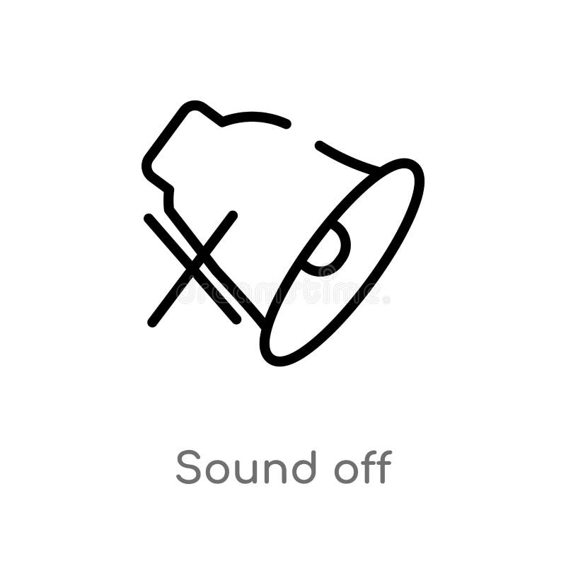 Sound Off Black Line Icon Stock Illustrations – 1,482 Sound Off Black ...