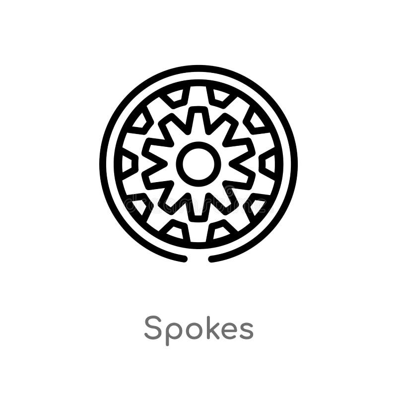 Spokes Isolated Icon. Simple Element Illustration from Sew Concept ...