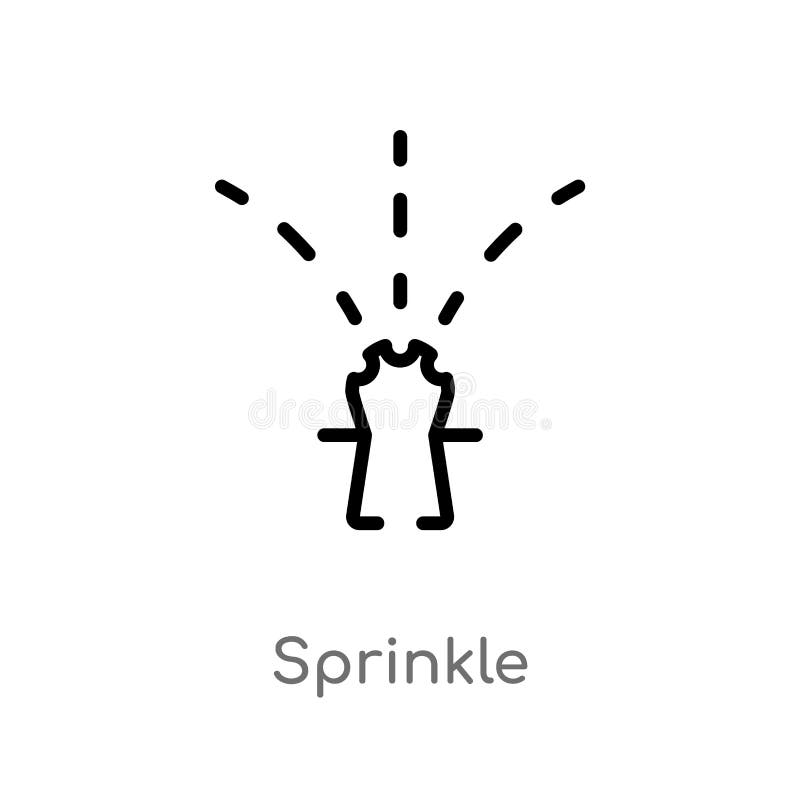 Sprinkle Icon on White Background. Simple Element Illustration from ...
