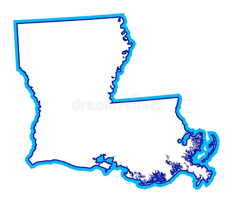 Louisiana State Outline Stock Illustrations 1 579 Louisiana State