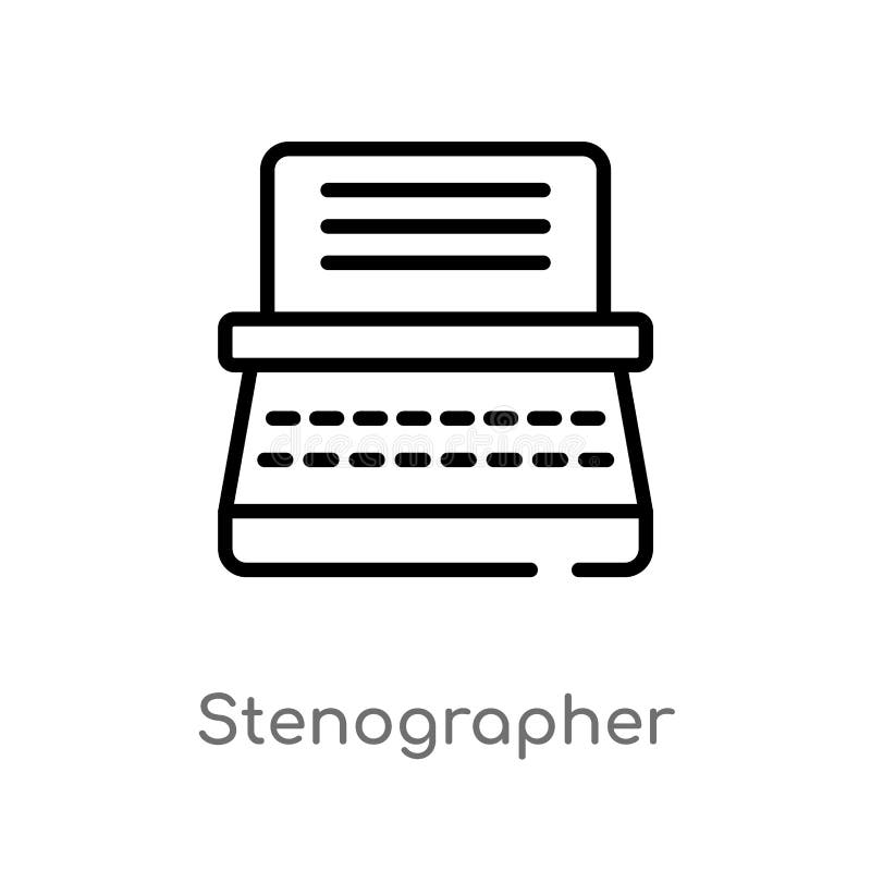 Stenographer Stock Illustrations – 93 Stenographer Stock Illustrations ...