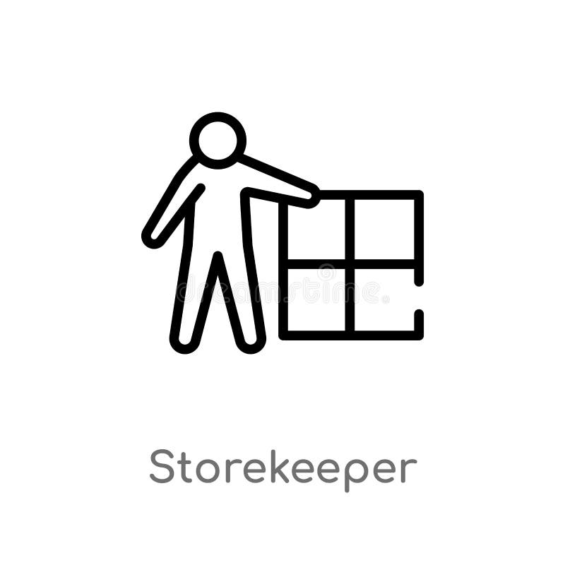 Storekeeper Icon in Trendy Design Style. Storekeeper Icon Isolated on ...