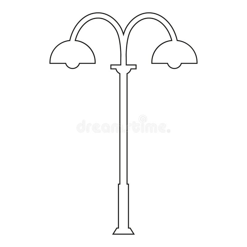 Street Lamp Light Outline Silhouette Stock Illustrations – 1,179 Street ...