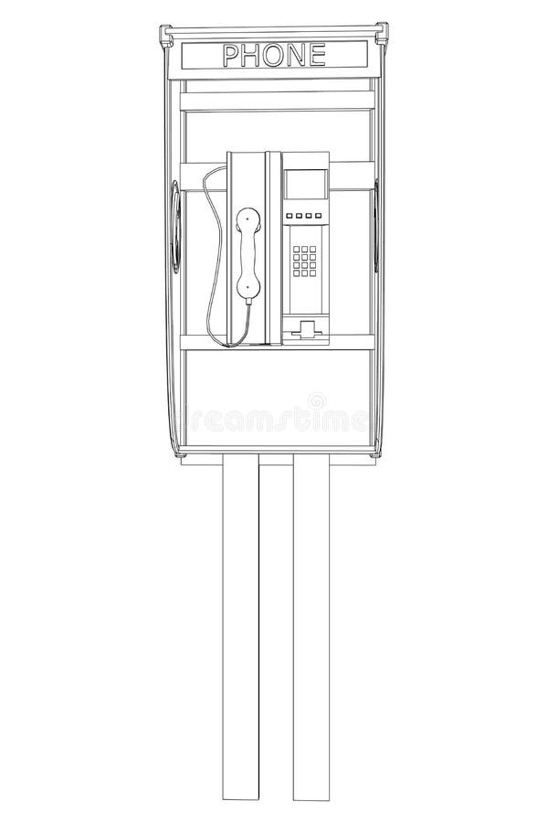 Public Payphone Isolated White Background Stock Illustrations – 121 ...