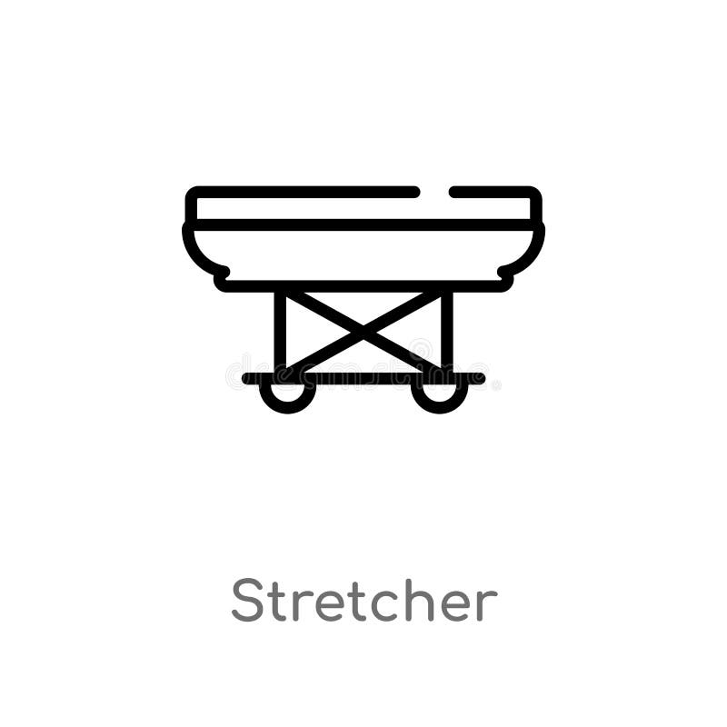 Stretcher. Vector drawing stock vector. Illustration of equipment ...