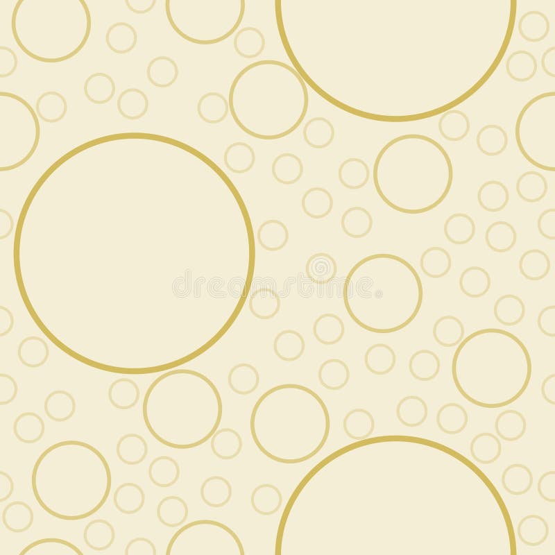Outline Style Brown Circles Vector Seamless Pattern Stock Vector ...