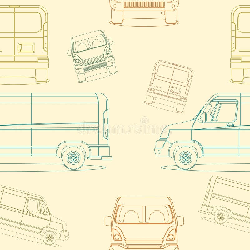 Cargo Van Outline Stock Illustrations – 14,265 Cargo Van Outline Stock ...