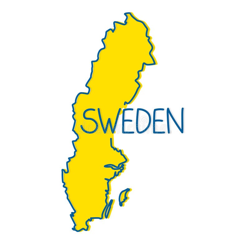 Sweden Outline Map Stock Illustrations – 1,380 Sweden Outline Map Stock ...