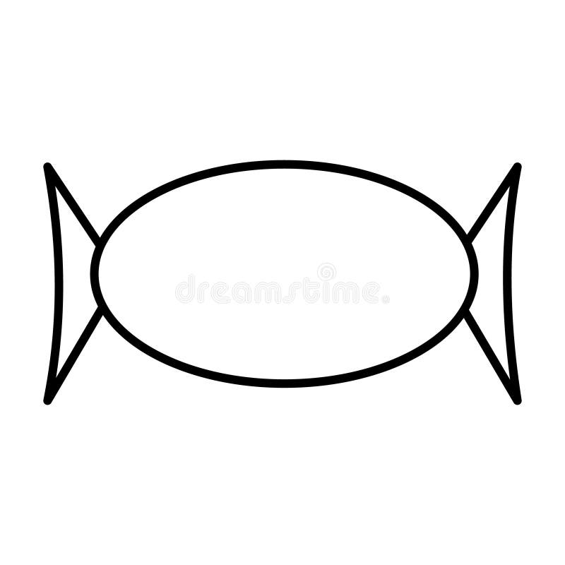 Outline Sweet Isolated on White Background. Coloring Page Stock Vector ...