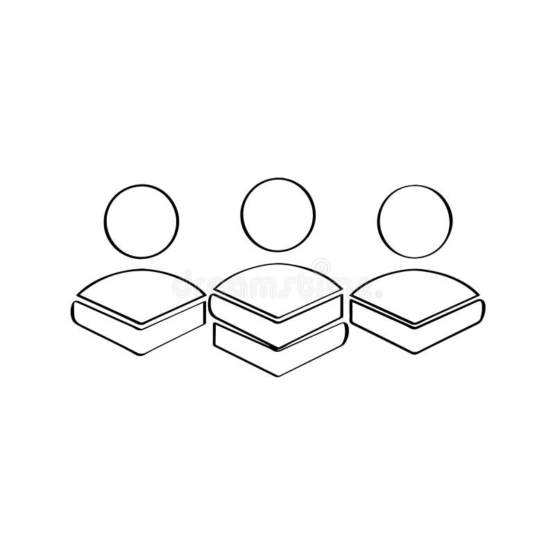 Isolated teamwork outline stock vector. Illustration of team - 140621787