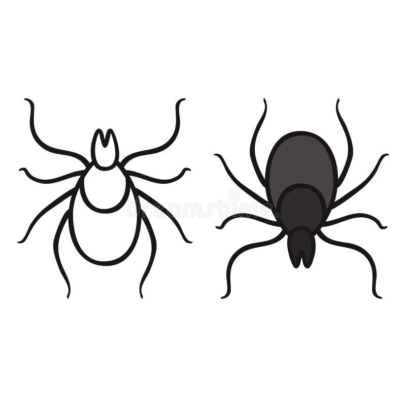 Outline tick illustration stock vector. Illustration of outline - 228654826