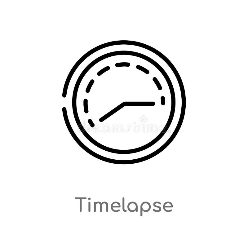Timelapse Icon in Trendy Design Style. Timelapse Icon Isolated on White ...