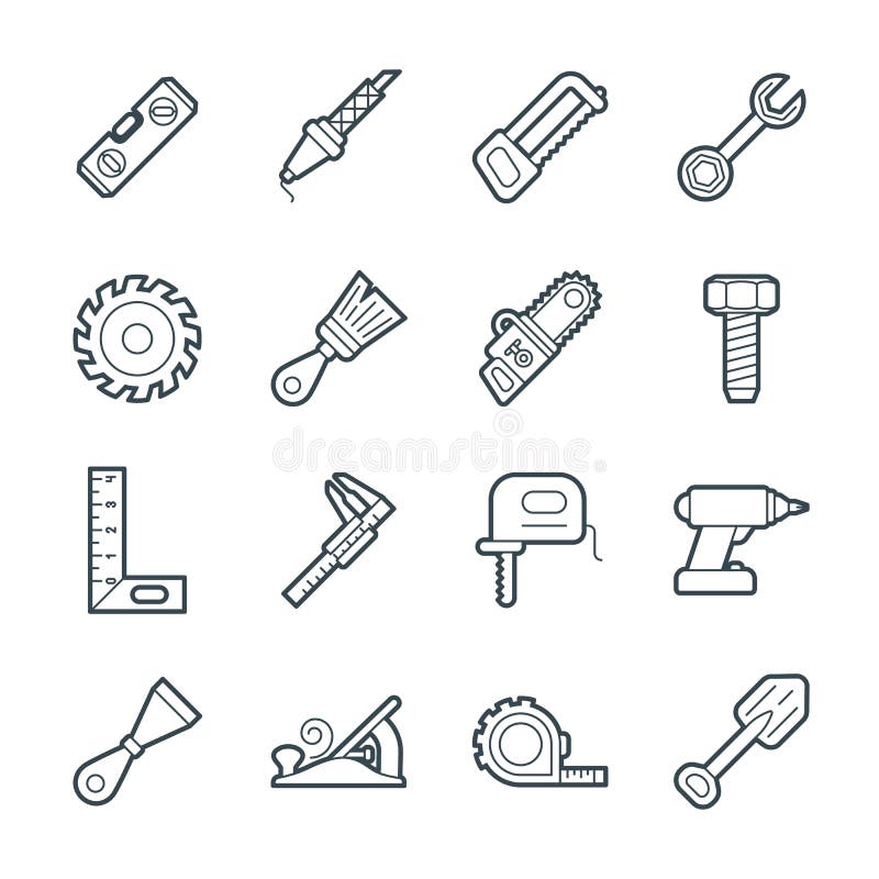 Outline Tools: Screwdriver, Pliers, Split Ring Pliers, Diagonal Cutting ...