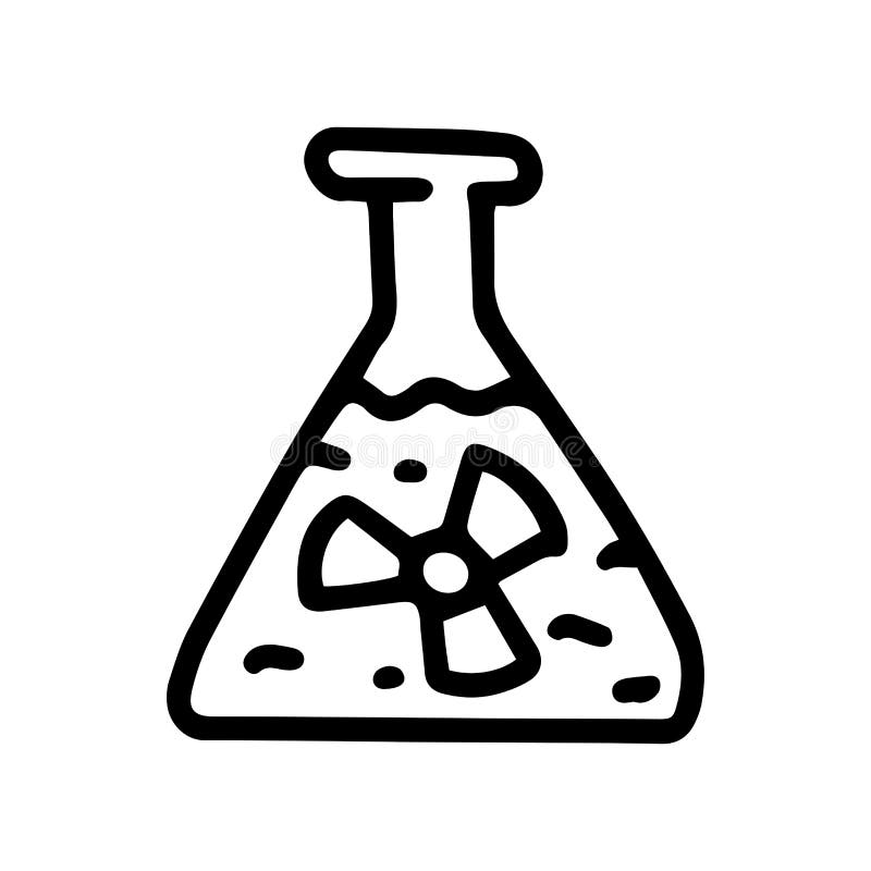 Jar with Toxic Liquid and Biohazard Symbol Stock Vector - Illustration ...