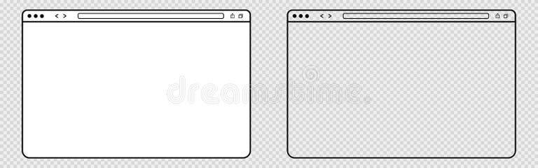 Web Browser Transparent Background Stock Illustrations – 1,794 Web ...
