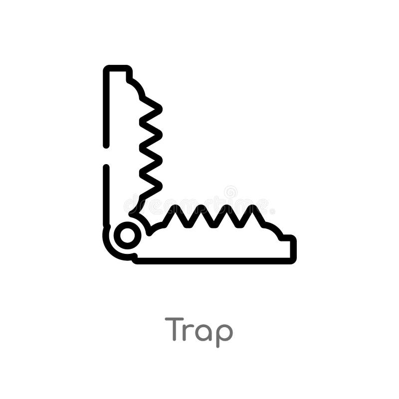 Trap Icon on White Background. Simple Element Illustration from Animals ...