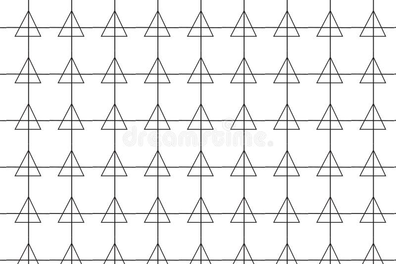 Outline Triangles Black White Background a Graphic Vector Seamless ...
