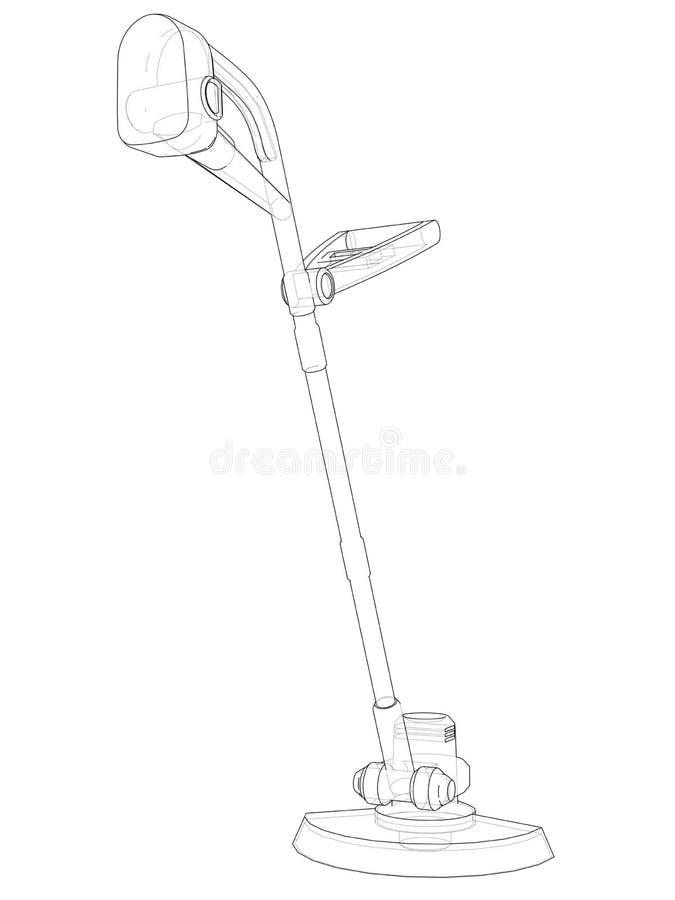 Grass Trimmer Stock Illustrations – 310 Grass Trimmer Stock ...