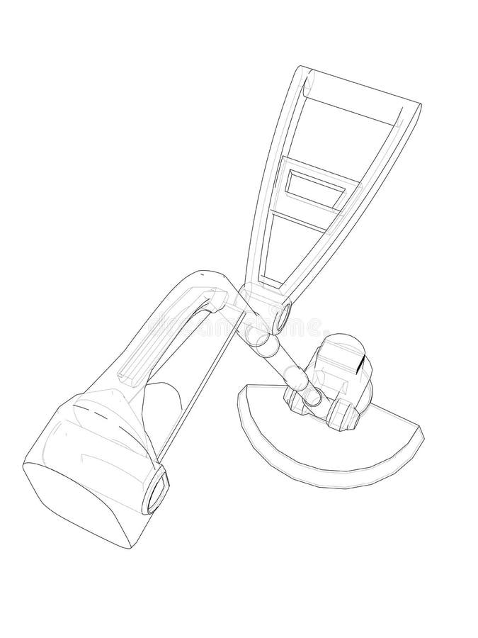 Trimmer Hedge Drawing Patents Sketch Coloring Page