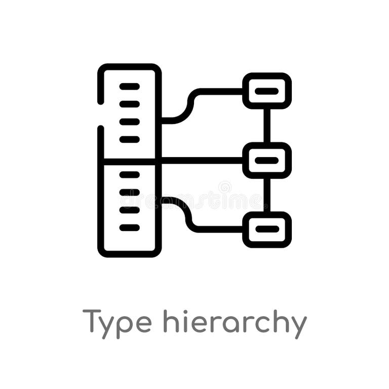 Outline Type Hierarchy Logo Concept Stock Illustrations – 16 Outline ...
