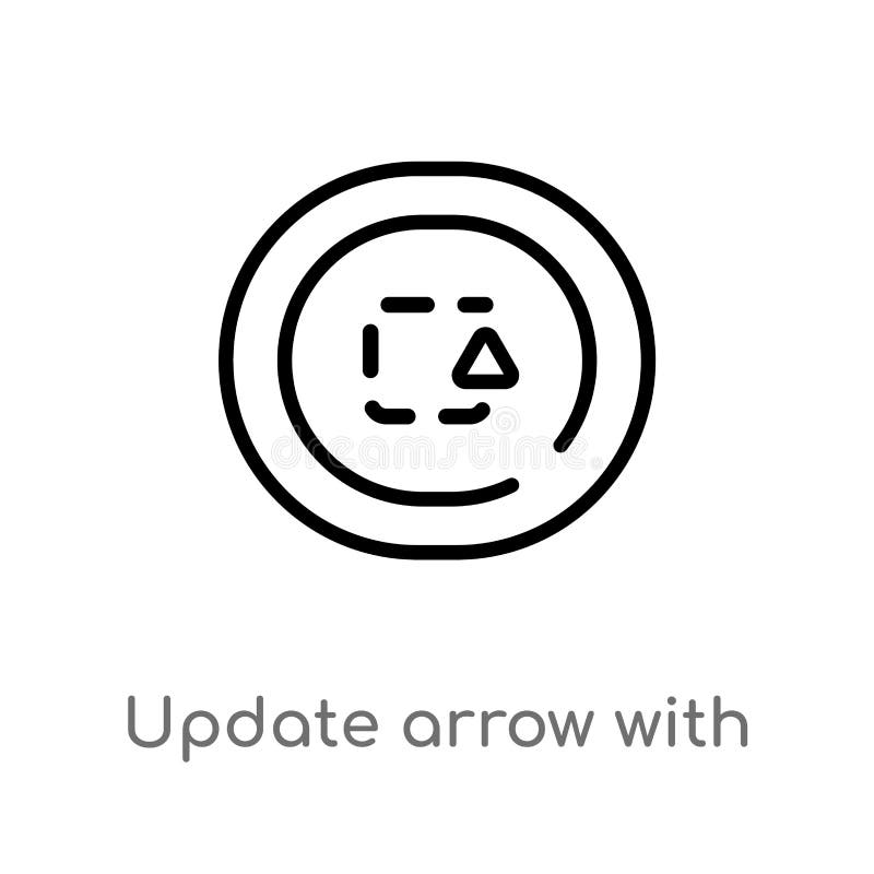 Black Update Isolated Vector Icon. Simple Element Illustration from ...