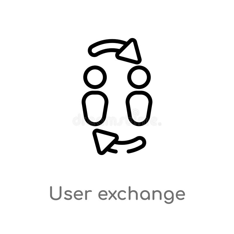 Outline User Persona Vector Icon. Isolated Black Simple Line Element ...