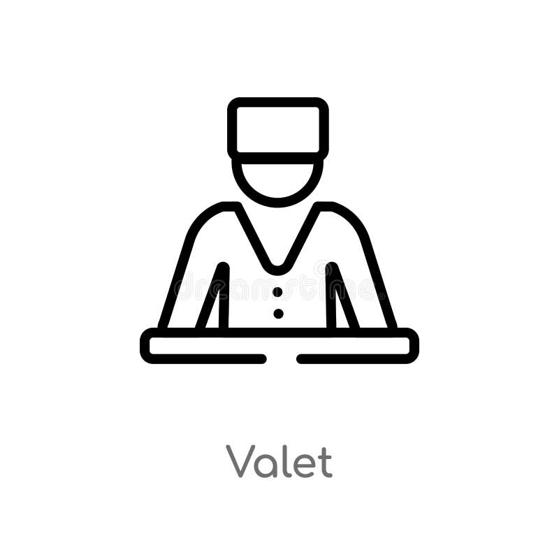 Black Valet Isolated Vector Icon. Simple Element Illustration from ...