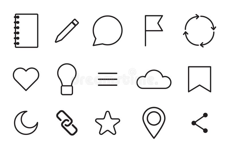 Black Outline Basic Shapes Stock Illustrations – 2,309 Black Outline ...