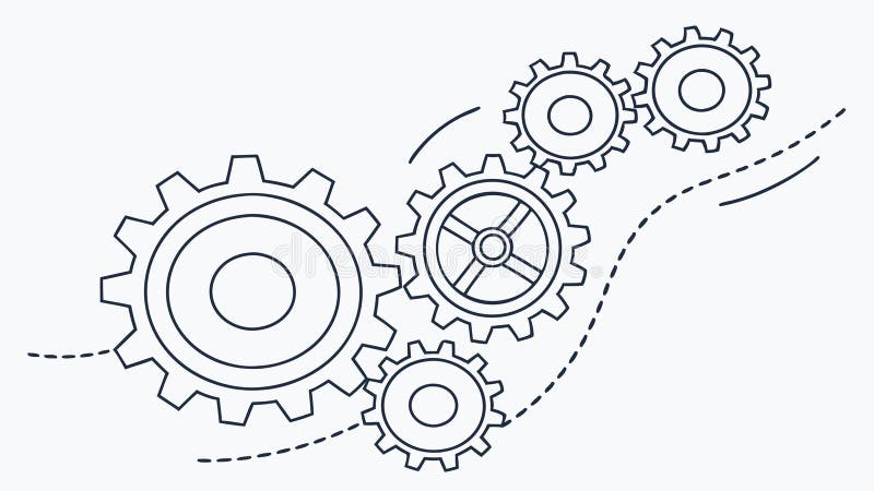 Cogs Outline Stock Illustrations – 1,371 Cogs Outline Stock ...