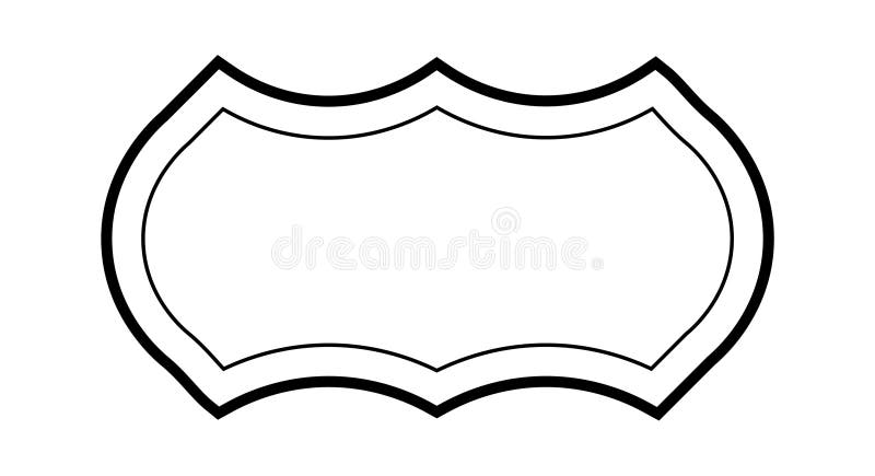 Outline Vintage Label. Vignette Blank Label. Vector Banner Stock Vector ...